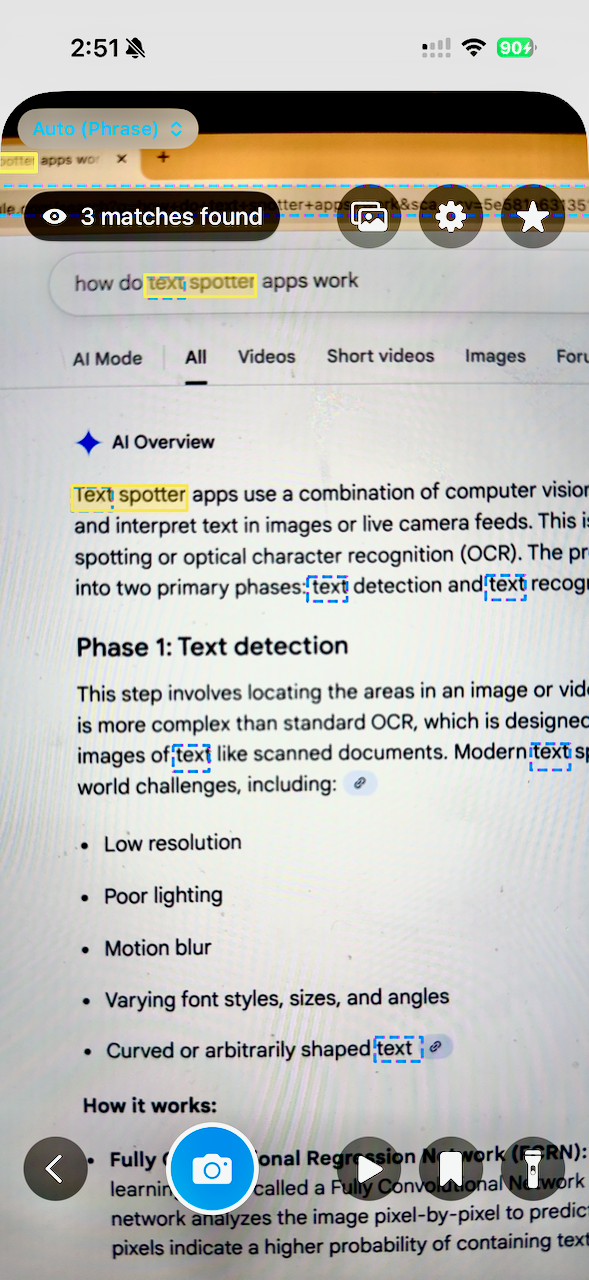 TextSpotter: Camera Text Scanner & Real-Time Highlight App
